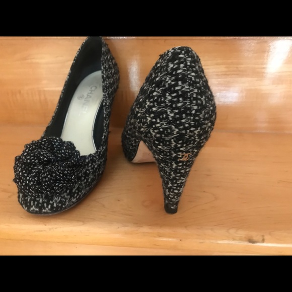 CHANEL | Shoes | Chanel Boule Material Heels | Poshmark